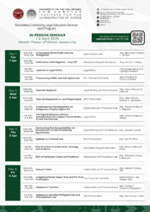 Mandatory Continuing Legal Education (MCLE) – UP Law Center